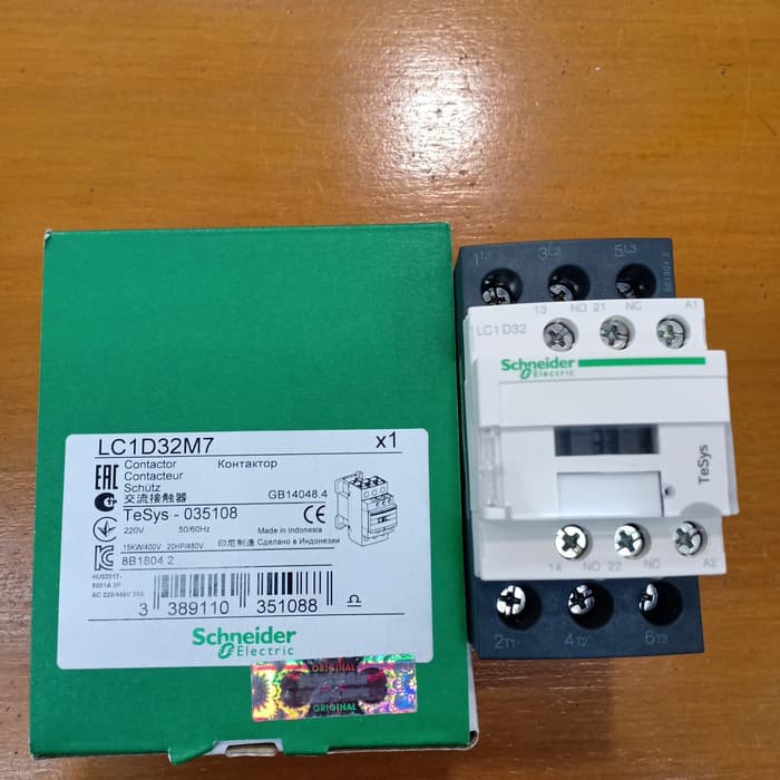 Jual KONTAKTOR LC1D32M7 SCHNEIDER 3P 3PHASE 220V CONTACTOR LC1D32 ORIGINAL | Shopee Indonesia