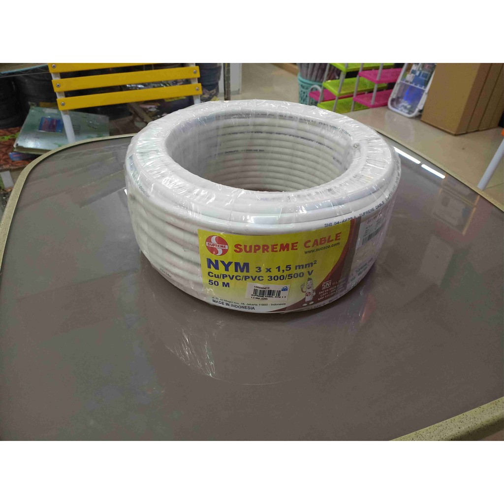 Jual Supreme - Kabel Listrik Nym 3X1.5 Mm / 50 Meter / 50 M / 50M | Shopee Indonesia