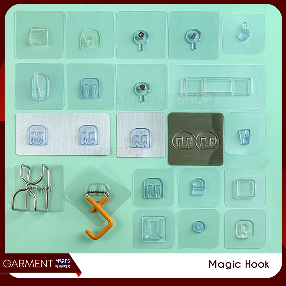 Jual MHOOK - Magic Hook Pengait Jam Pigura Rak Multifungsi Gantungan Tempel Stiker Lem Dinding ...