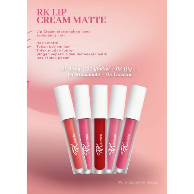 Jual RK LIP CREAM MATTE | Shopee Indonesia