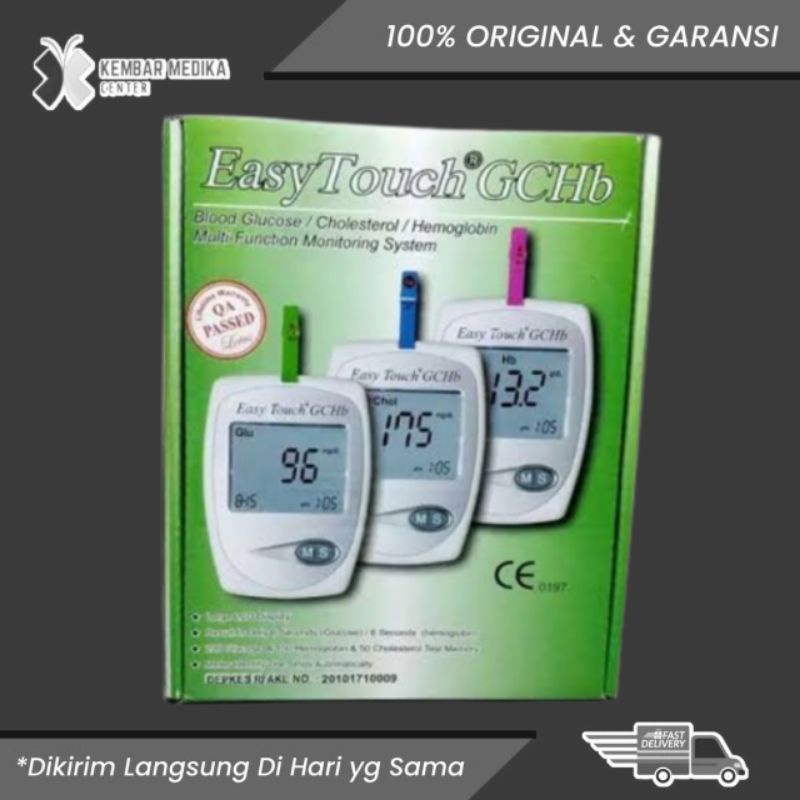 Jual ALAT EASYTOUCH GCHB CEK GULA DARAH CHOLESTEROL DAN HEMOGLOBIN ...