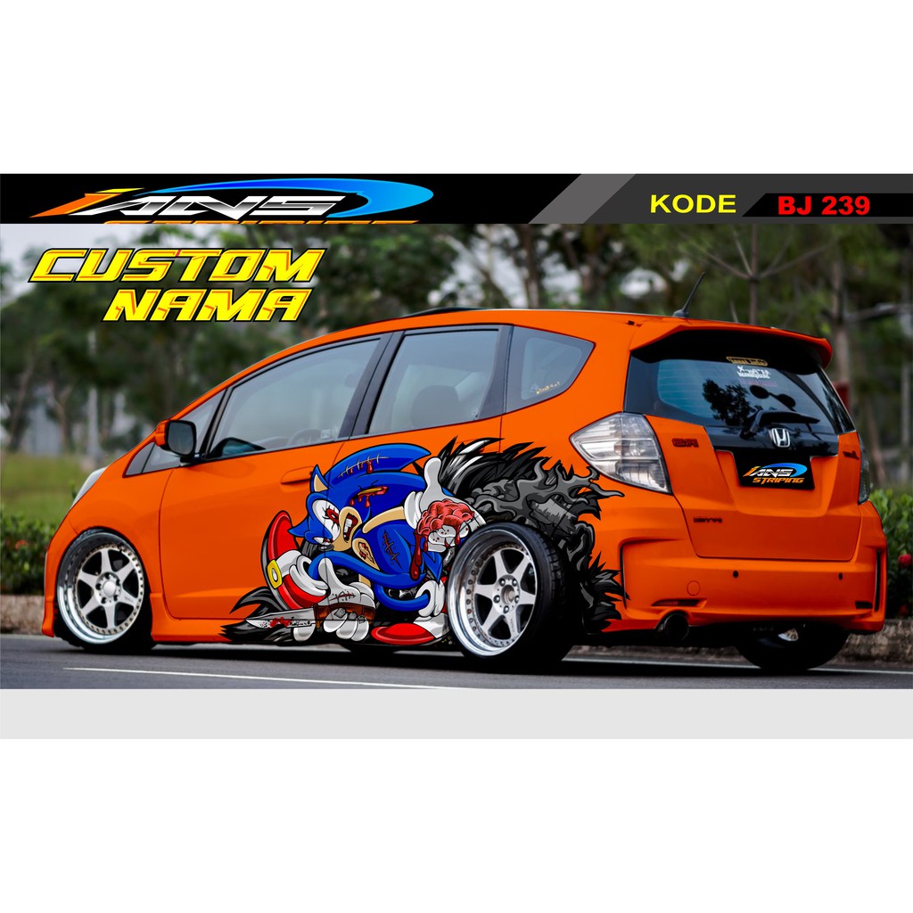 Jual DECAL STICKER MOBIL HONDA JAZZ, BRIO, AGYA, MOBILIO, XPANDER ...