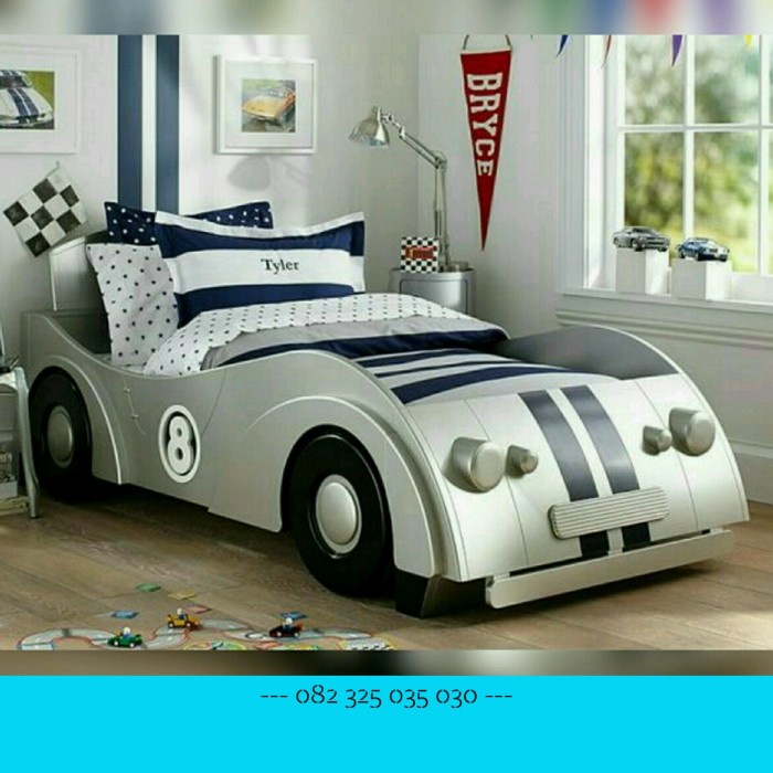 Jual Dipan tempat tidur , Kasur anak bentuk mobil balap karakter singel ...