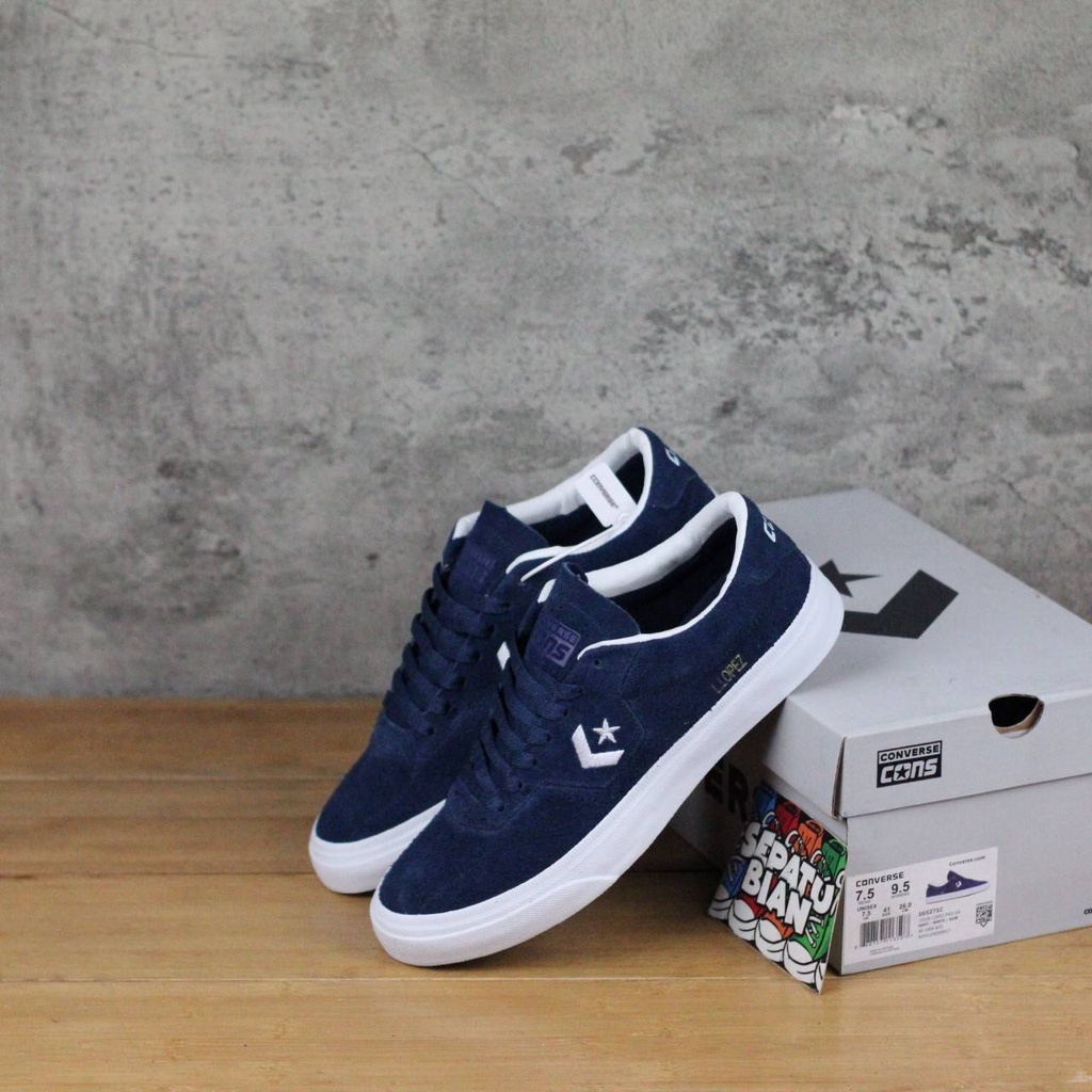 Jual Sepatu Converse Louie Lopez Pro Ox Navy White Dressblue Putih ...