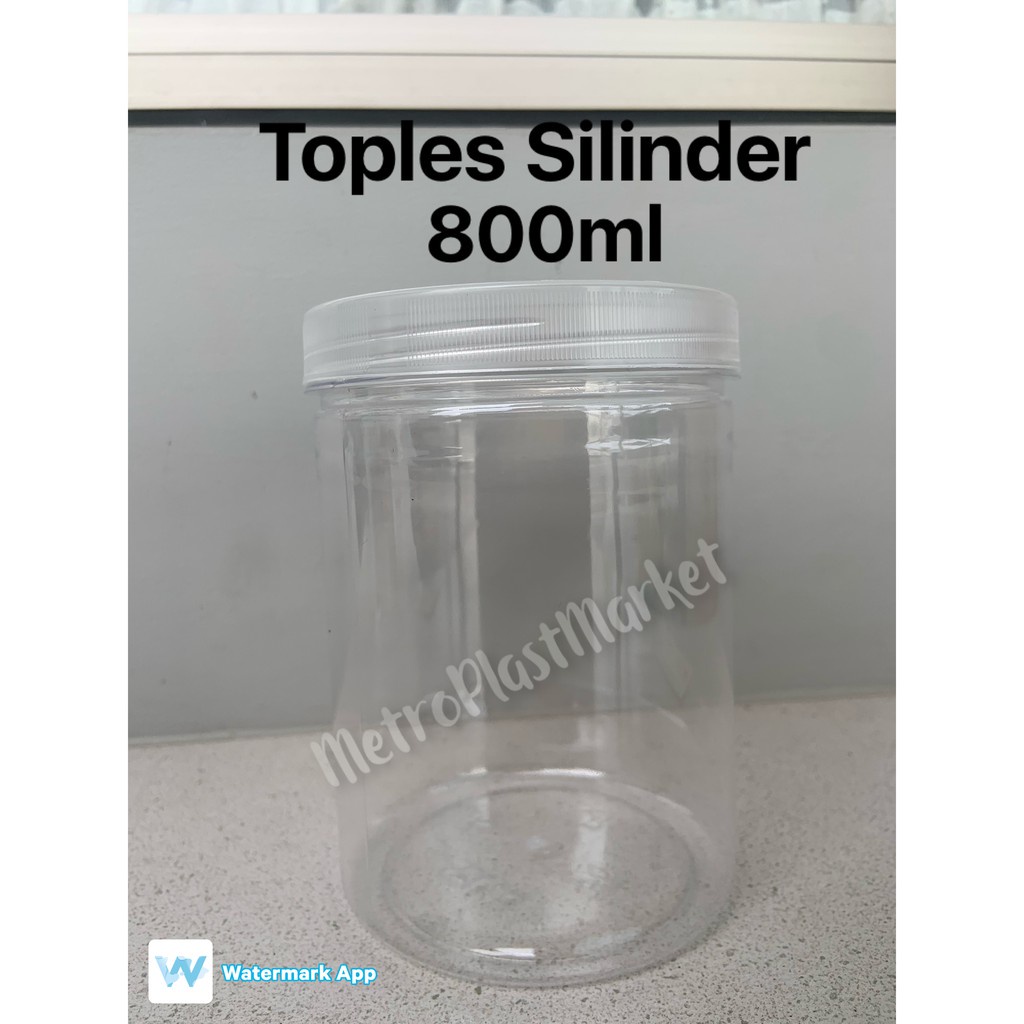 Jual Toples Tabung 800 ml Toples Silinder 800 ml Toples Plastik 800 ml ...
