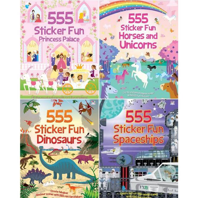 Jual 555 Sticker Fun activity book buku stiker aktivitas princess ...