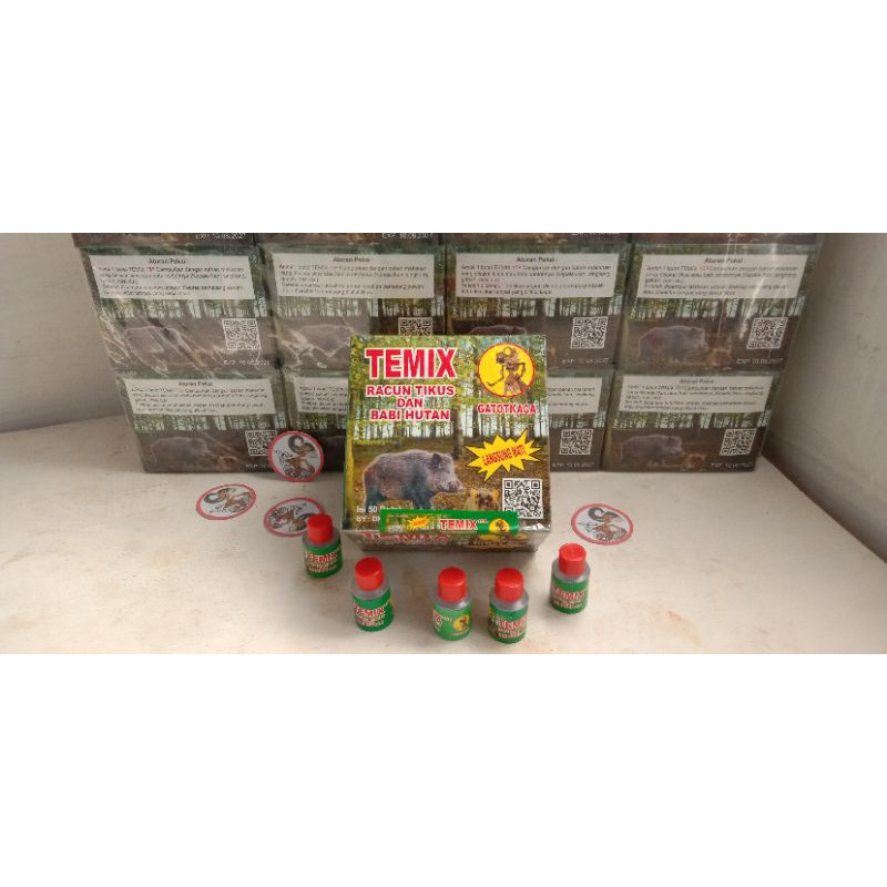 Jual PRODUK- TEMIX BOTOL RACUN TIKUS DAN BABI HUTAN 1PACK 50PCS THEMIX AMPUH BASMI TIKUS ...