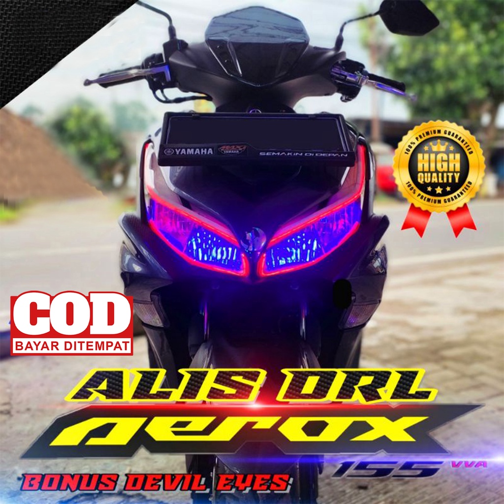 Jual LAMPU ALIS DRL LED ALL NEW AEROX 2020 2021 2022 BONUS DEVIL EYES ...