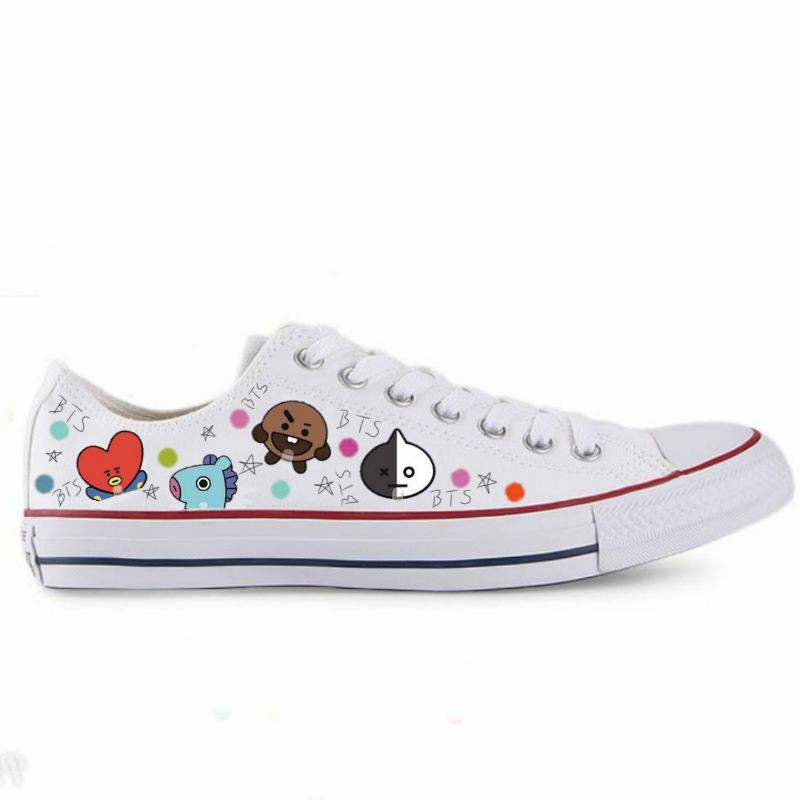 Jual SEPATU LUKIS CUSTOM BT21 RJ VAN SHOOKY KOYA CHIMMY MANG TATA COOKY ...