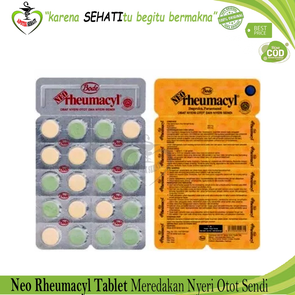 Jual NEO RHEUMACYL 20 TABLET REMASIL OBAT NYERI OTOT DAN SENDI | Shopee ...