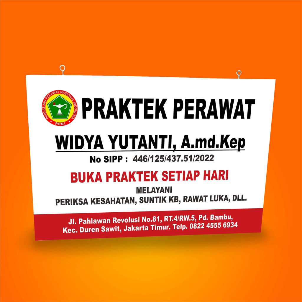 Jual Papan Nama Praktek Perawat | Shopee Indonesia