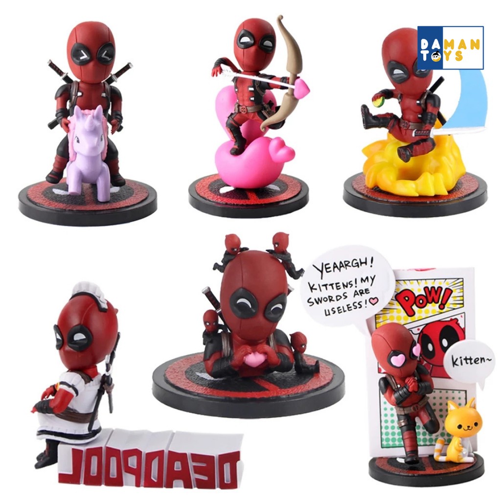 Jual Action Figure Deadpool, Miniatur Pajangan, Pajangan dashboard ...
