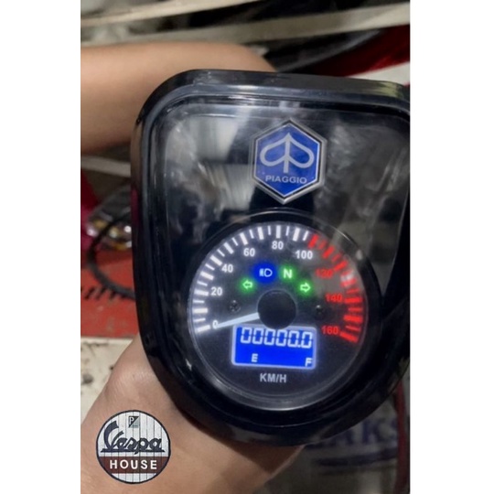 Jual SPEEDOMETER DIGITAL VESPA EXCLUSIVE, PS STRADA AOM | Shopee Indonesia
