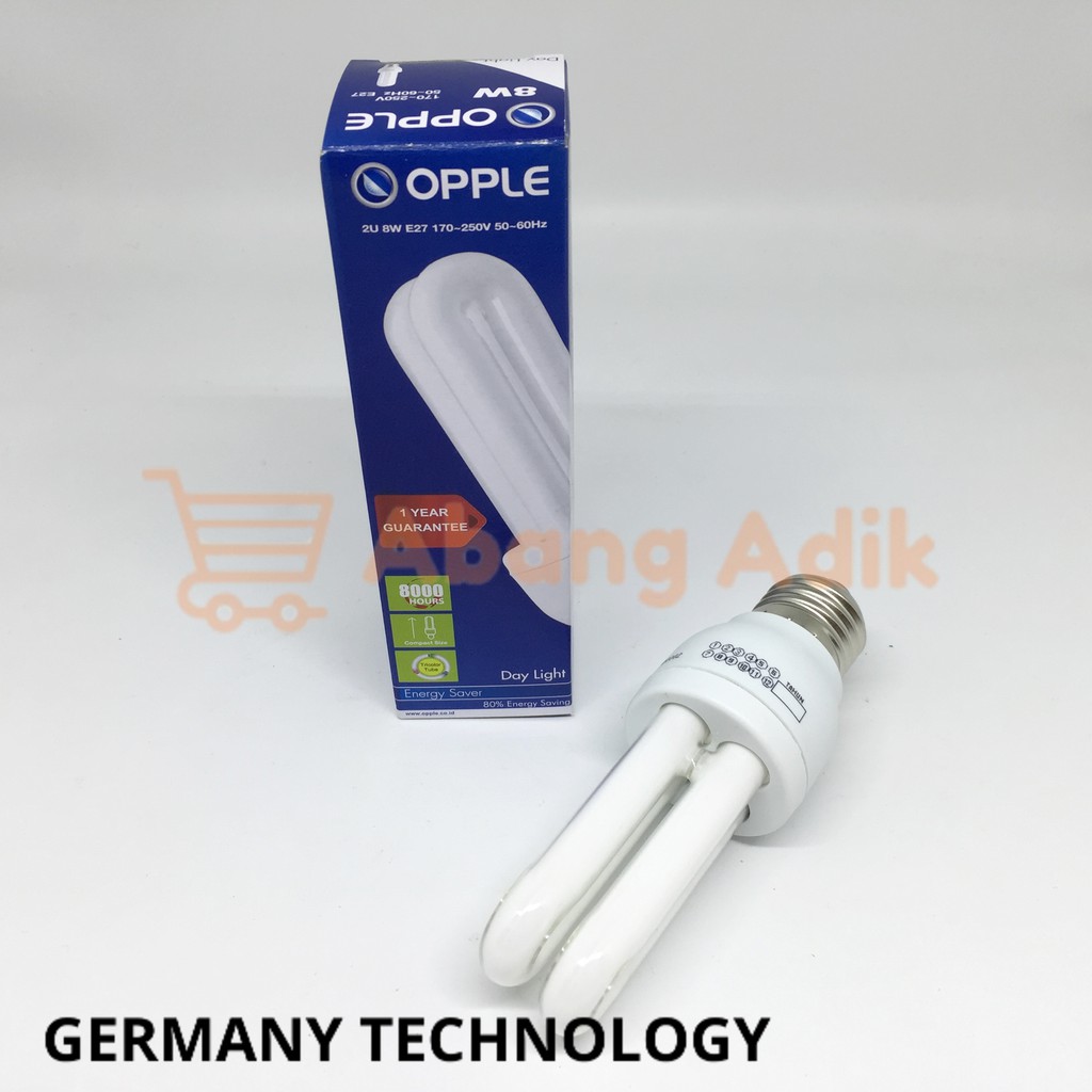 Jual Opple PLC 8w Lampu hemat energi 8 watt white putih cool day light w | Shopee Indonesia