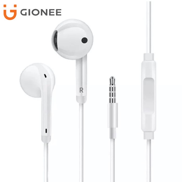 Jual Gionee Super Bass Headset Ergonomic Half In Ear Earphone With Mic ...