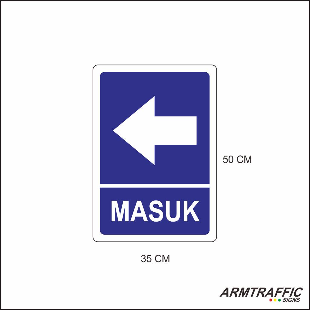 Jual RAMBU RAMBU / SIGN MASUK 35 X 50 CM | Shopee Indonesia