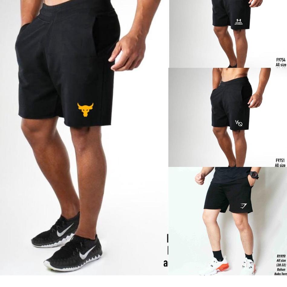 Jual Hot Sell.. Celana Pendek Gym Olahraga Fitness Pria Nyaman Murah ...