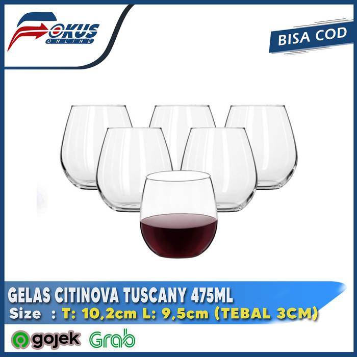 Jual Gelas | Gelas Tuscany 475Ml -Gelas Kaca Bulat Unik/Gelas Wine ...