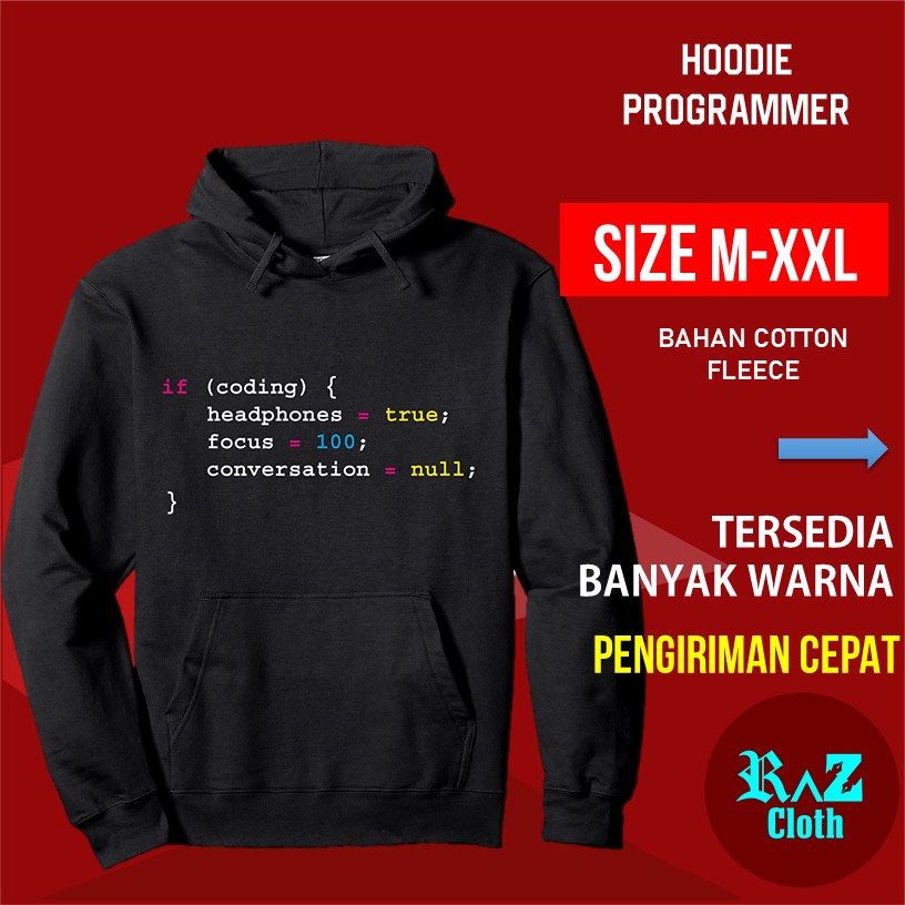 Jual Hoodie Hudie Pria Programmer Coding Hoodie Jumper Houdie Pria | Shopee Indonesia