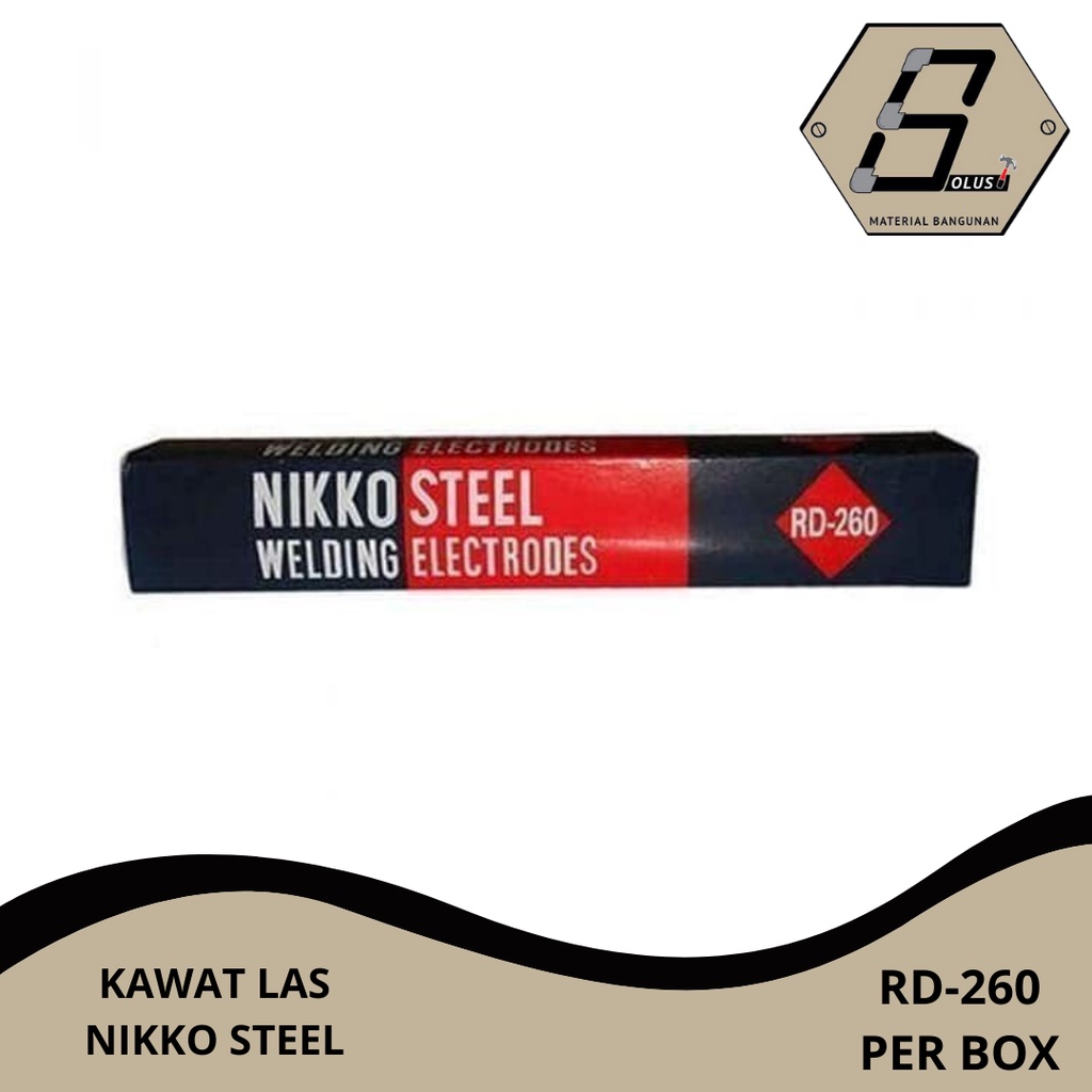 Jual KAWAT LAS NIKKO STEEL RD - 260 ( 2.6 X 350 ) 5 KG | Shopee Indonesia