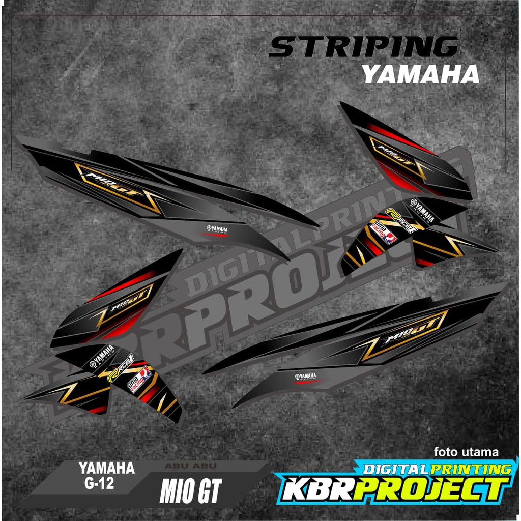 Jual (cod) stiker motor - striping mio gt - motor yamaha - motor ...