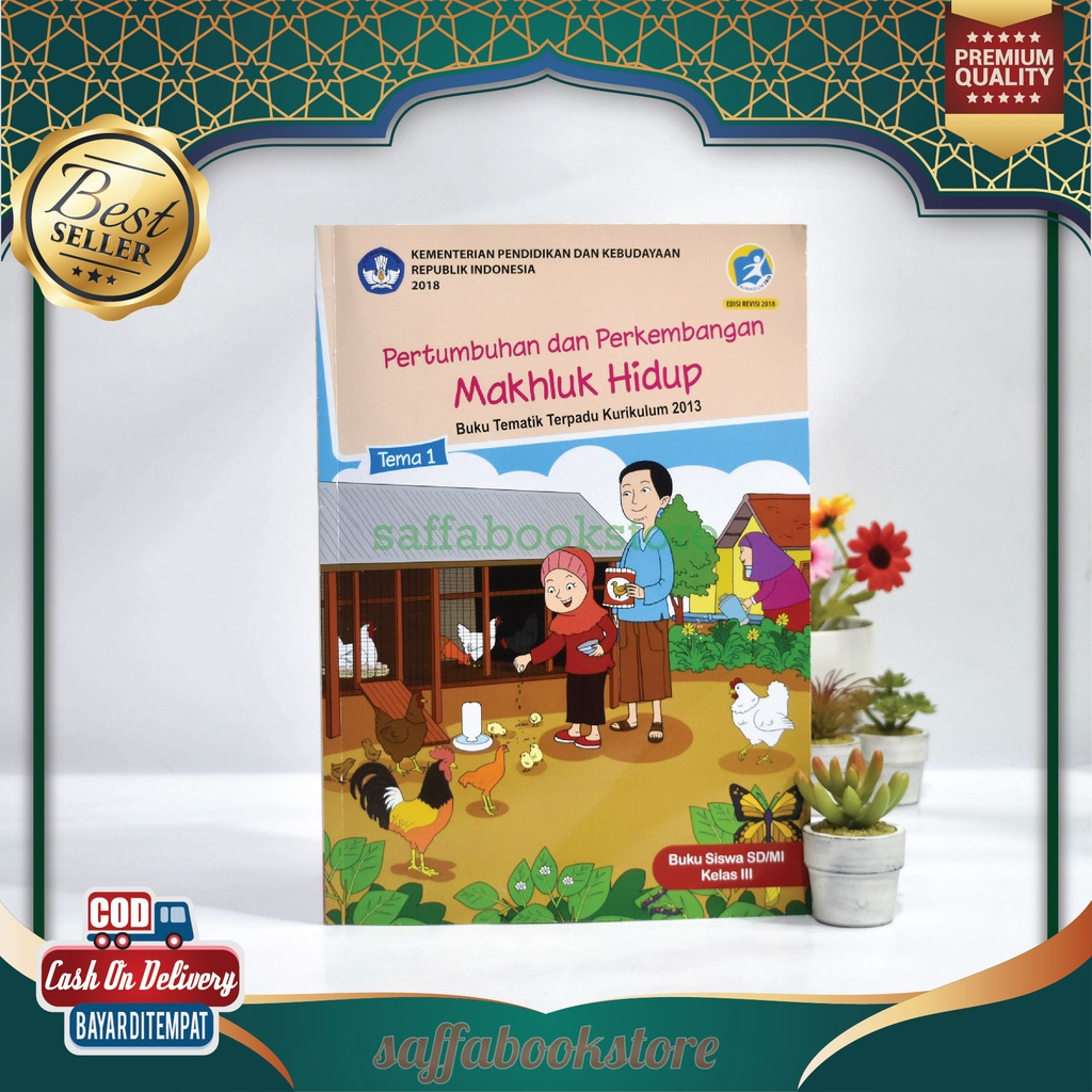 Jual Buku Pelajaran Kelas 3 Semester 1 Tematik BUKU SISWA Kelas 3 III SD MI Tema 1 PERTUMBUHAN ...
