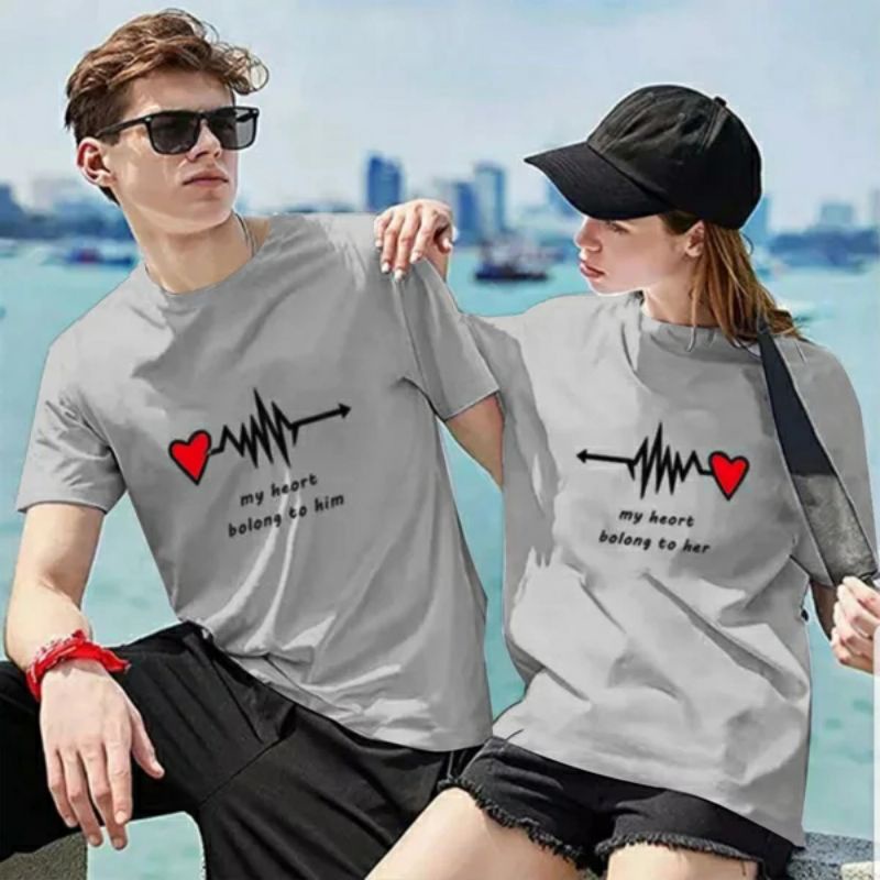 Jual Cod pakaian couple kaos // baju pasangan couple // kaos couple ...