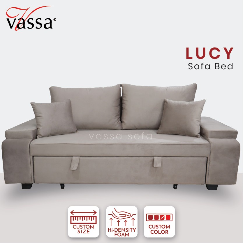 Jual Sofabed Vassa Lucy Sofa Bed Reclining Vassa | Shopee Indonesia