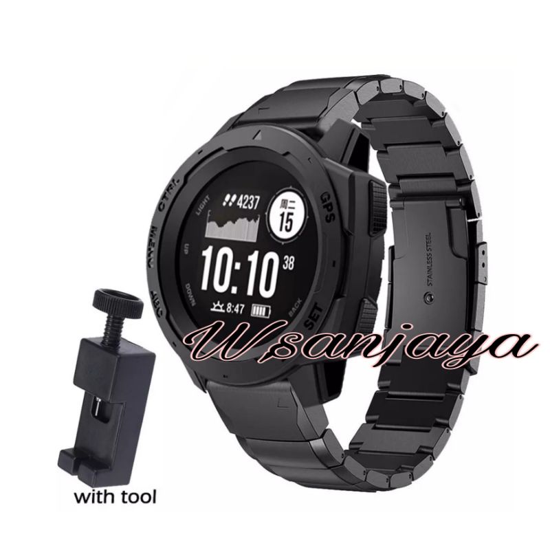 Jual TALI JAM GARMIN INSTINCT TACTICAL SOLAR STRAP TITANIUM WATCH BAND ...