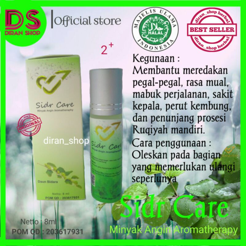 Jual sidr care rehab hati Minyak angin aromatherapy dengan extra bidara | Shopee Indonesia