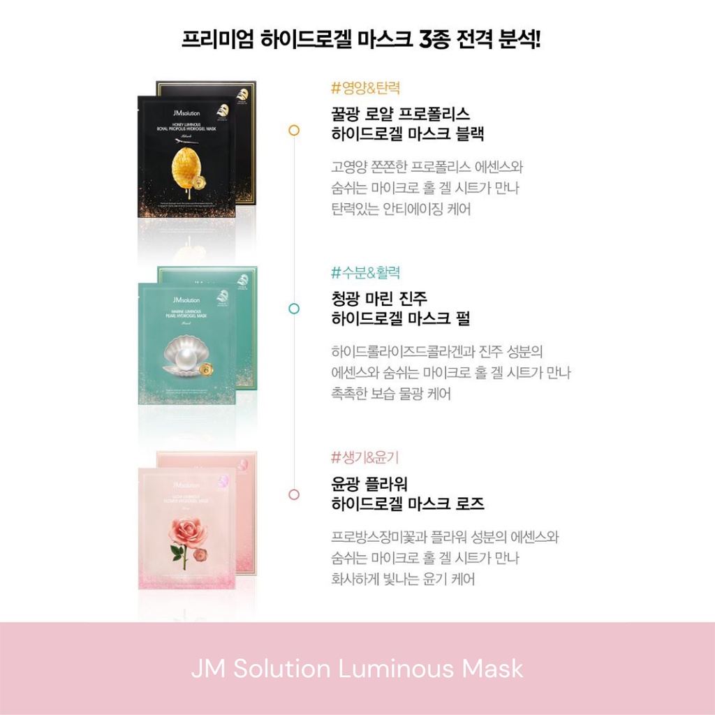 Jual JM Solution JMSolution Luminous Mask Masker Wajah / Muka Original ...