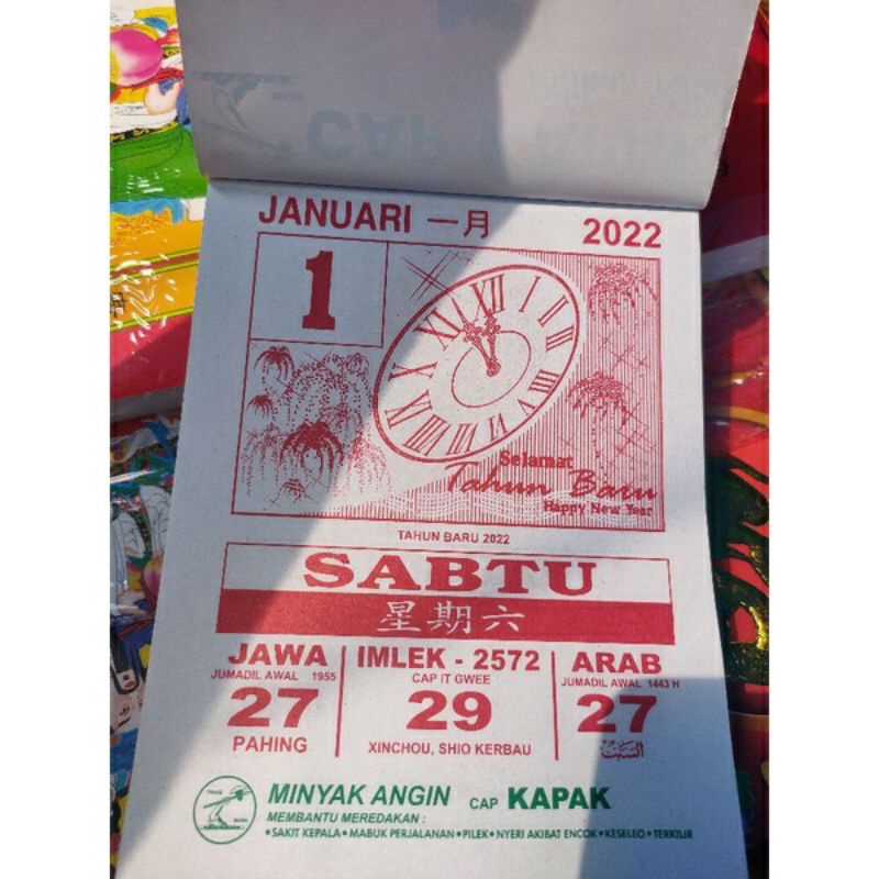 Jual kalender harian sobek sedang 2022 | Shopee Indonesia