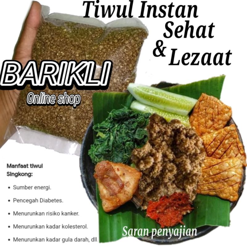 Jual instant cassava rice nasi tiwul tiwul singkong tiwul instan oyek ...