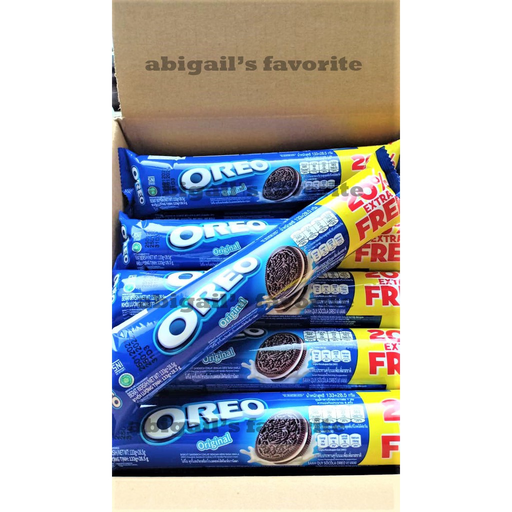Jual Oreo Chocolate Sandwich Cookies Vanilla 133 gr | Oreo Coklat ...