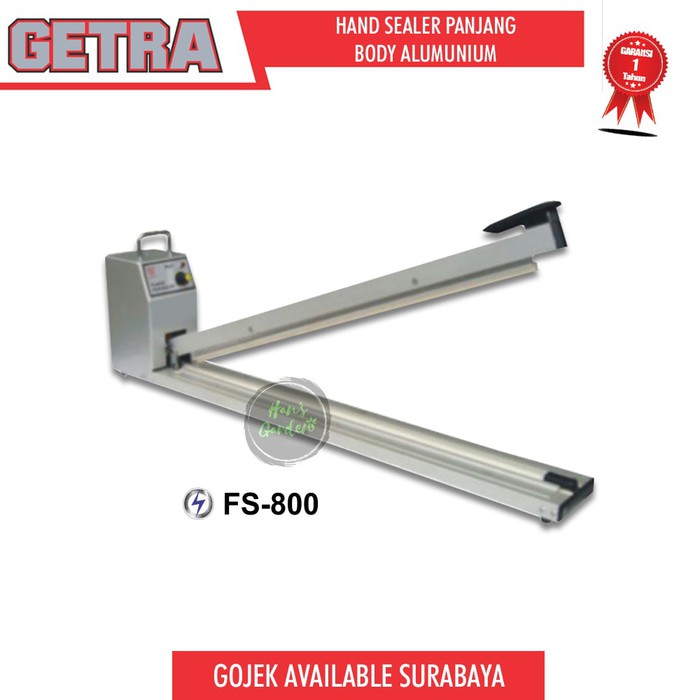 Jual Hand sealer impulse sealer body alumunium GETRA FS 800 | Shopee ...