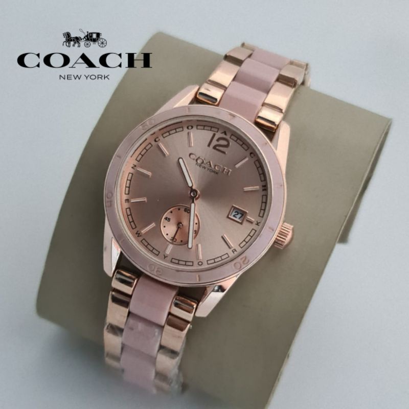 Jual Jam Tangan Coach Wanita Terbaru Detik Bawah Aktif Rantai Steel | Shopee Indonesia