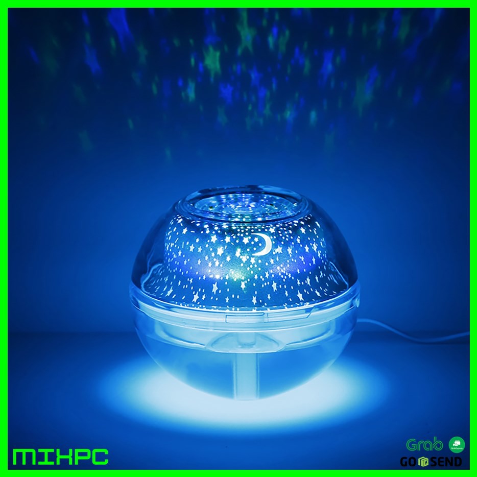 Jual Air Humidifier Aromatherapy LED Night Projection Lamp 500ml ...