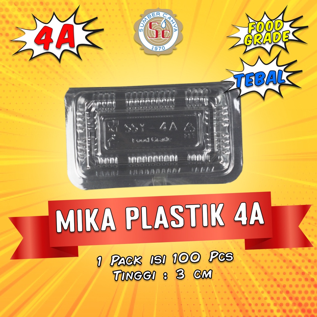 Jual Mika Plastik Kue Ukuran 4A isi 100 pcs Food Grade | Shopee Indonesia