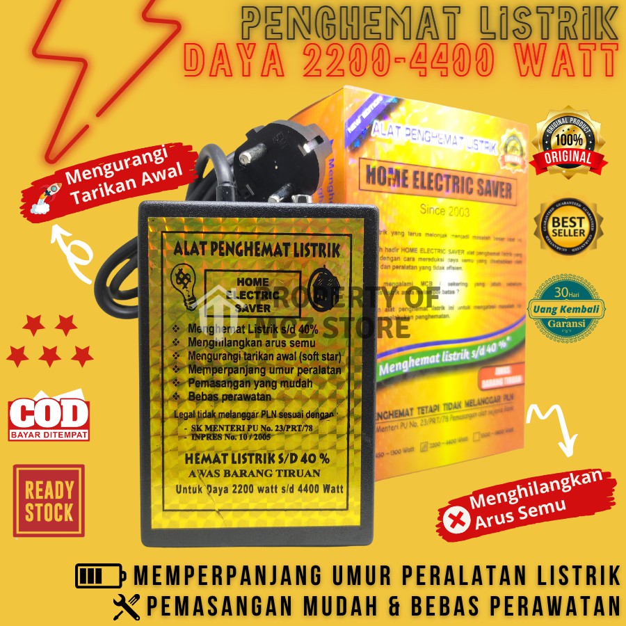 Jual ALAT PENGHEMAT LISTRIK Rumah 2200-4400 Watt Original - Home ...