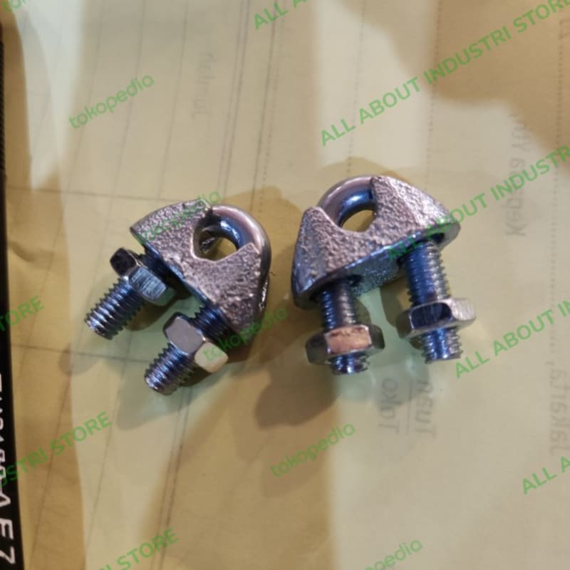Jual CLAMP KAWAT SELING 16MM KLEM SELING KUKU MACAN RRT 5/8" GALVANIS ...