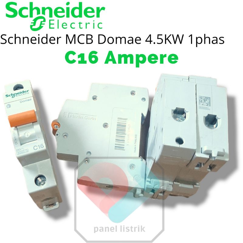 Jual Schneider Domae Mcb 1 Phase 16A / 1Phase 15 a / Sni Ampere Mini ...