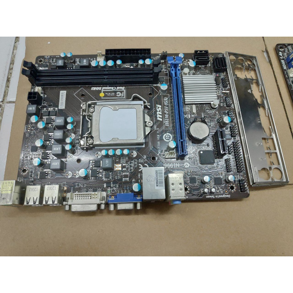 Jual Motherboard H61 Socket 1155 Support Proc Gen 3 Ivy Bridge | Shopee ...