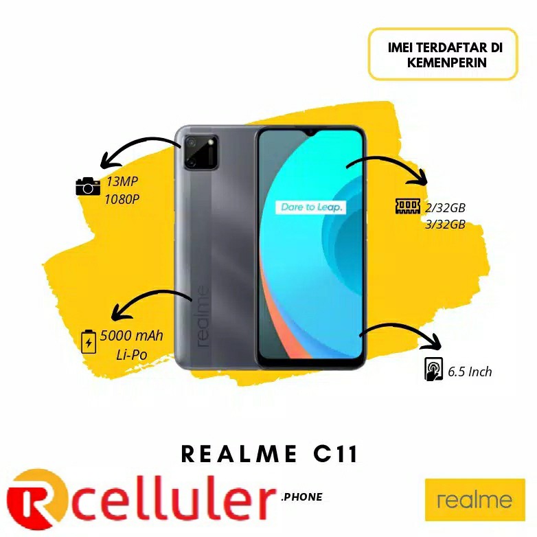 Jual HANDPHONE Realme C11 2/32Gb BATRE KUAT MURAH BERKUALITAS | Shopee ...