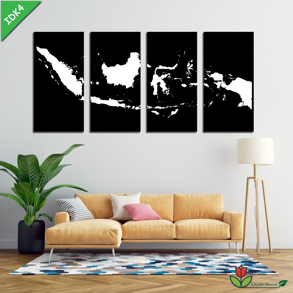 Jual Hiasan Dinding Dekorasi Rumah Peta Indonesia Map IDK4 | Shopee ...
