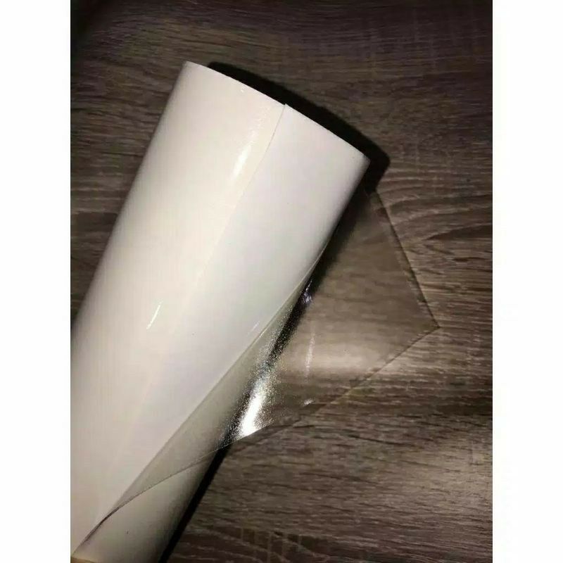 Jual Sicker Vinyl Skotlet Transparan Bening & Putih Glosy Stiker ...