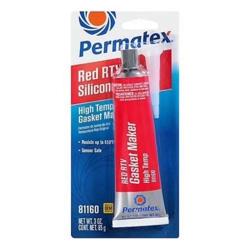 Jual PERMATEX HIGH TEMP RED RTV SILICONE GASKET MAKER / LEM RED ...
