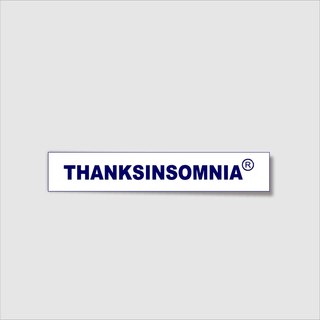 Jual Stiker brand/stiker distro/stiker graftac Thanks insomnia anti air ...