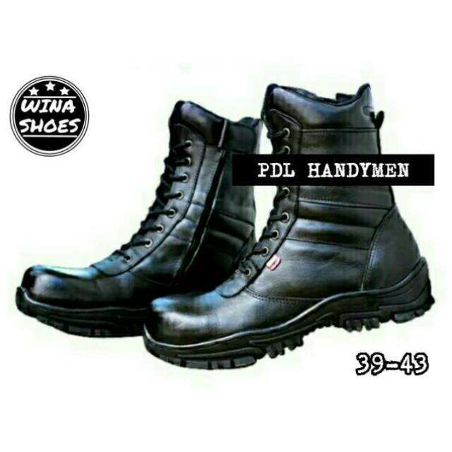 Jual Sepatu PDL Handymen safety standart satpam original | Shopee Indonesia