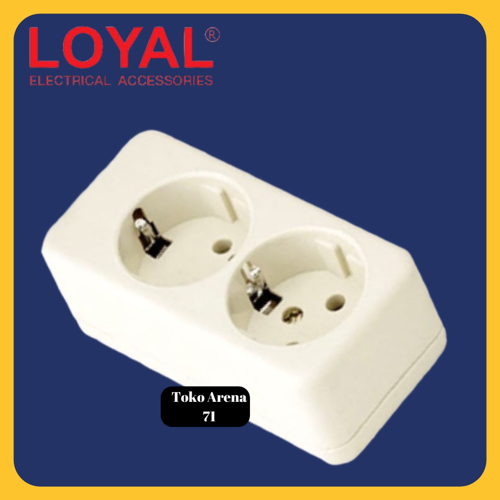 Jual Stop Kontak LOYAL / Terminal LOYAL 2 Lubang LY-902 - Stop kontak ...