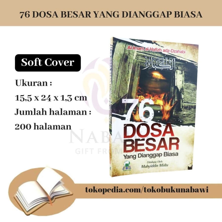 Jual 76 Dosa Besar yang Dianggap Biasa (Al Kabair Adz Dzahabi) - Darul ...